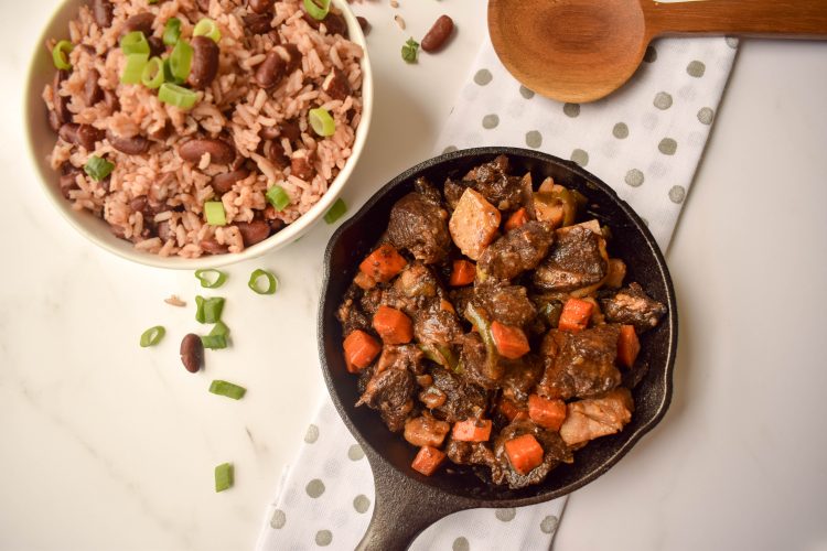 Jamaican Brown Stew Mutton - Kisses for Breakfast