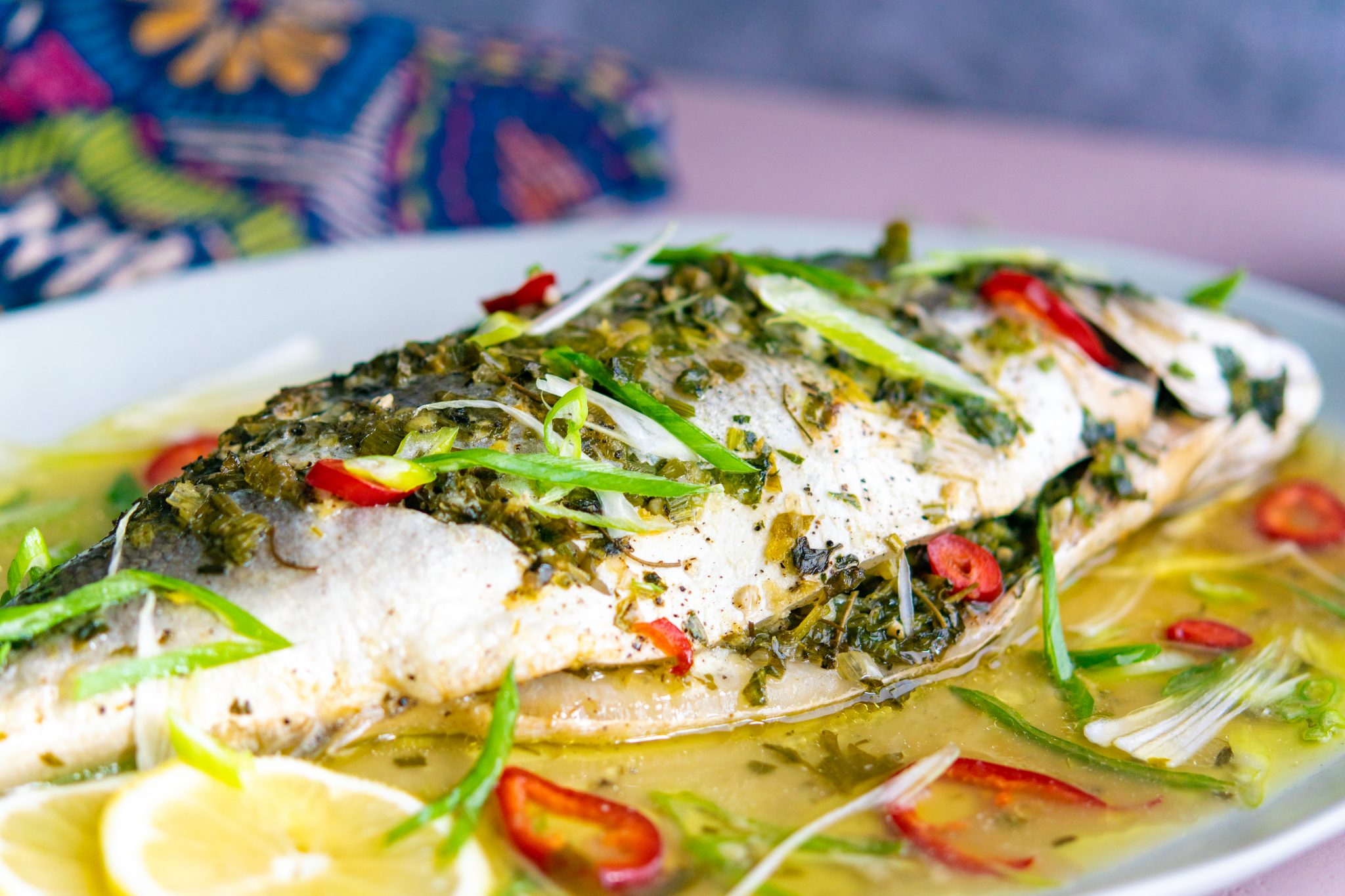 Herb Roasted Whole Branzino - Kisses for Breakfast